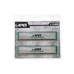 LEVEN DDR3 16GB KIT (8GB×2) 1333MHz PC3-10600 CL9 Unbuffered Non-ECC 1.35/1.5V UDIMM 240 Pin PC Computer Desktop Memory Module Ram Upgrade- Lares(JR3UL1333172308-8Mx2)