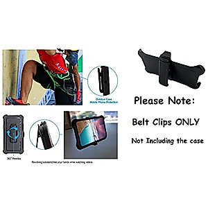 2 Pack Holster Belt Clip Replacement Compatible with OtterBox Defender Series Case for Apple iPhone 11 (6.1") ONLY (Belt Clip Only, Not Including The Case)