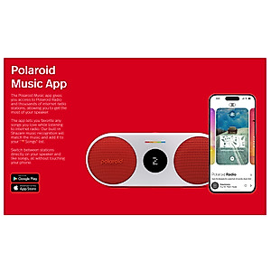 Polaroid P2 Music Player (Yellow) - Powerful Portable Wireless Bluetooth Speaker Rechargeable with Dual Stereo Pairing