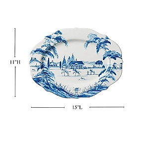 Juliska Country Estate Delft Blue 15" Serving Platter Stable