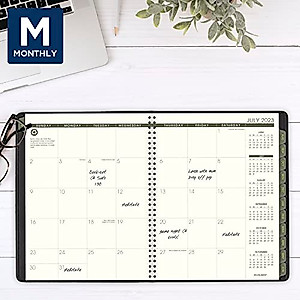 AT-A-GLANCE 2023-2024 Planner, Weekly & Monthly Academic Appointment Book, 8-1/4" x 11", Large, Recycled, Black (70957G05)