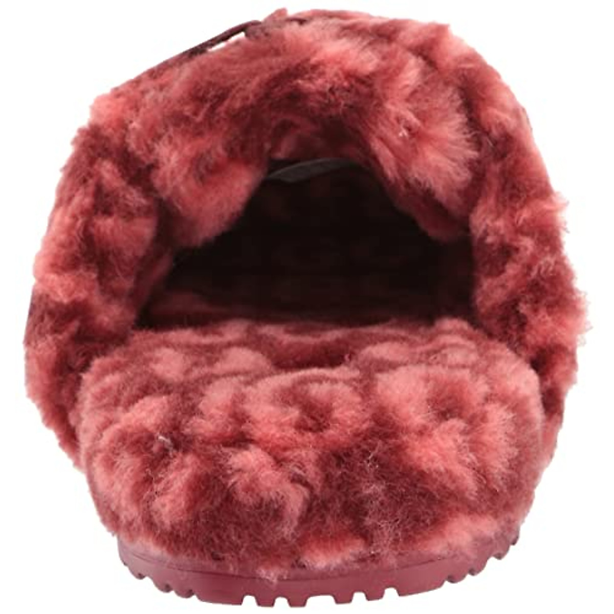 UGG Men's Fluff IT POP Slipper, RED Wine/Terracotta, 9