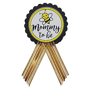 Mommy & Daddy to Bee Pins Baby Shower Honeycomb Honeybee Sprinkle by Amy's Bubbling Boutique