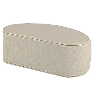 RHCSZ Remote Control Holder,TV Remote Caddy/Box with 5 Compartments,Bedside Table Organizer for Controller,Glasses,makeup brushes,jewelry and Media Player,Pen/Pencil Storage (Cream)