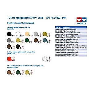 TAMIYA America, Inc 35340, 1/35 German Jagdpanzer IV/70, Lang, TAM35340