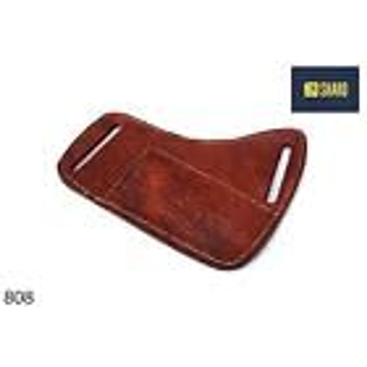 HANDMADE LEATHER ENGRAVED HORIZONTAL 6" SHEATH FOR FOLDING POCKET KNIFE BUCK 110