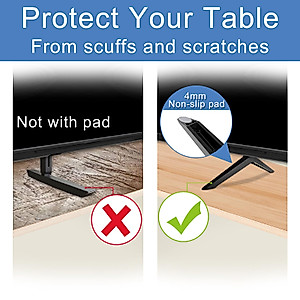 TV Base Stand for TCL Roku Smart TV, TV Legs for TCL TV Stand Legs, for 28 32 40 43 49 50 55 65 Inch TCL TV Legs - 28S305 32S325 32S305 40S325 43S303 50S423 50S546 55S401 55S525 65S555 with Screws