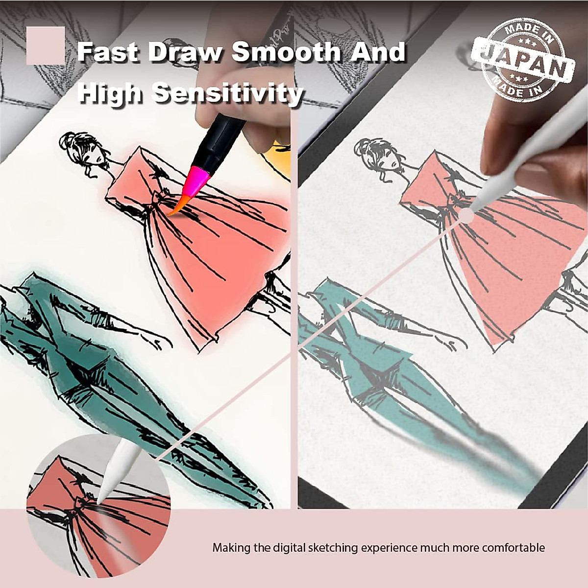 Green Onions Supply Paper Texture Screen Protector for 2021 iPad mini 6, 8.3 Inch Paper Screen Sketch/Anti Glare/Matte/Made in Japan/Apple Pencil Compatible/Scratch Resistant/PET [1 Pack]