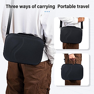 Large Carrying Case for Meta Quest 3S/3, Hard Travel Case Compatible With BOBOVR S3 Pro/KIWI Design Battery Head Strap, Controller and Accessory, Portable Hard Shell Bag, Black