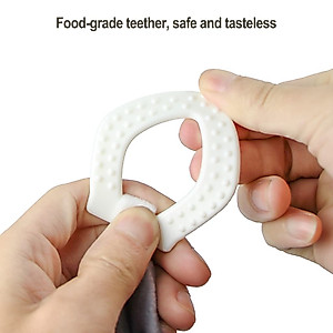 AIPINQI Baby Security Blanket Teether Plush Stuffed Animal Toys Lovey Soothing Sensory Toy Fabric Cuddle Snuggle Muslin Blanket with Tags for Newborn Unisex Babies 0-36 Months Gifts, Bunny