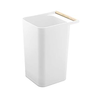 YAMAZAKI home Como Trash Can, One Size, White - 3132