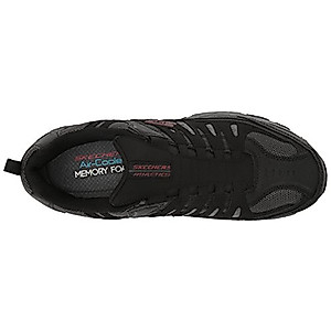 Skechers mens After Burn M. Fit Loafer, Black/Charcoal, 12 US, 51866-076