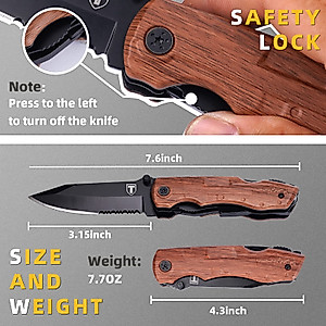 TRSCIND Pocket Knife Multitool, Gifts for Men Him Dad Husband, Christmas Stocking Stuffers, Anniversary Birthday Gifts Idea for Men, Cool Gadgets for Outdoor Survival Fishing, Camping Accessories