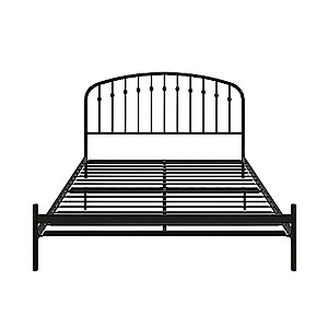 DHP Narla Metal Platform Bed, Queen, Black