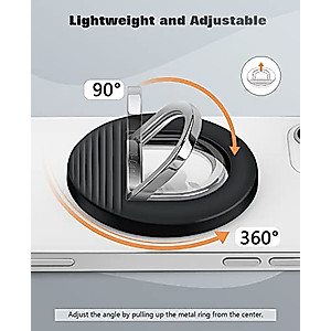 Magnetic Phone Ring Holder,Adjustable Finger Ring Stand Magnet Phone Grip, Only Work for iPhone 14 Plus 13 12, Pro, Pro Max, Mini, Mag Safe Accessories