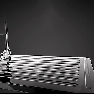 Generic Hand Truck Folding Platform Truck with Plastic Panel Metal Handle Silent Wheels Moving Push Cart for Warehouse Garage Large Load Capacity Utility Cart (Size : 990lb), Black