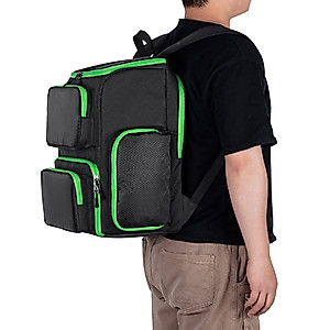 Trunab Travel Carrying Backpack Compatible with Xbox Series X, Storage Case Bag with 2 Inner Spaces for Xbox Game Console and Other Gaming Accessories
