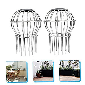 DOITOOL 6 pcs Gutter Cap Cover Pipe for Leaf Rooftop Line Strainers Other Guards Filter Down Tool Drain Round to Anti- Guard Roof Outdoor Stainless Net Extensions Fallen Leaves