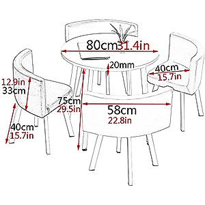 Conference Reception Room Coffee Table with Chair, Nordic Reception Desk and Chair Combination Negotiation Table and Chairs Shop Meeting Table and Chairs Office Round Table Wooden Table ( Color : Pink
