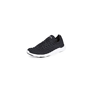 APL: Athletic Propulsion Labs Women's Techloom Wave Sneakers, Black/White, 6 Medium US