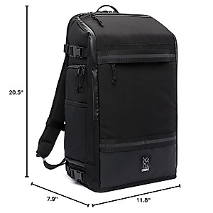 Chrome Industries Niko Camera Backpack 3.0 - 15 Inch Laptop Bag, All Black, 25 Liter