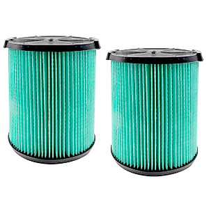 Cartridge Filter for Craftsman CMXZVBE38753 fit CRAFTSMAN 38753 HEPA Media Wet/Dry Vac Filter for 5 to 20 Gallon shop vacuums (9-38753) (2 Pack)