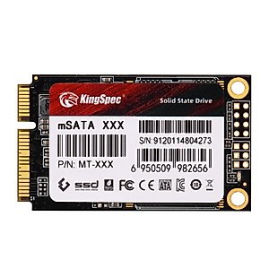 KingSpec mSATA SSD Internal Solid State Drive Data Storage SATA Hard Drives 3D NAND Flash PC Desktop Laptop Notebook Computer Upgrade 256GB