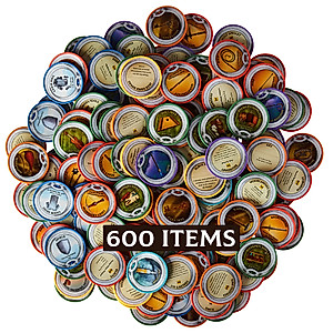 The Master's Vault: 150 D&D Quick Reference Item Cards or Item Tokens from 5E Player's Handbook - Illustrated TTRPG Weapons, Armors, Spellcasting Focuses, and More – D&D Accessories (Tokens 4-pack)