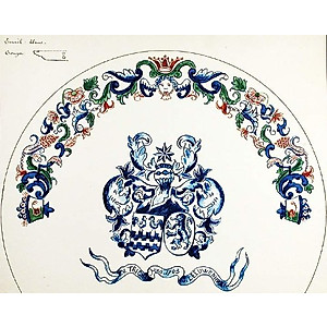 An original design for a porcelain plate