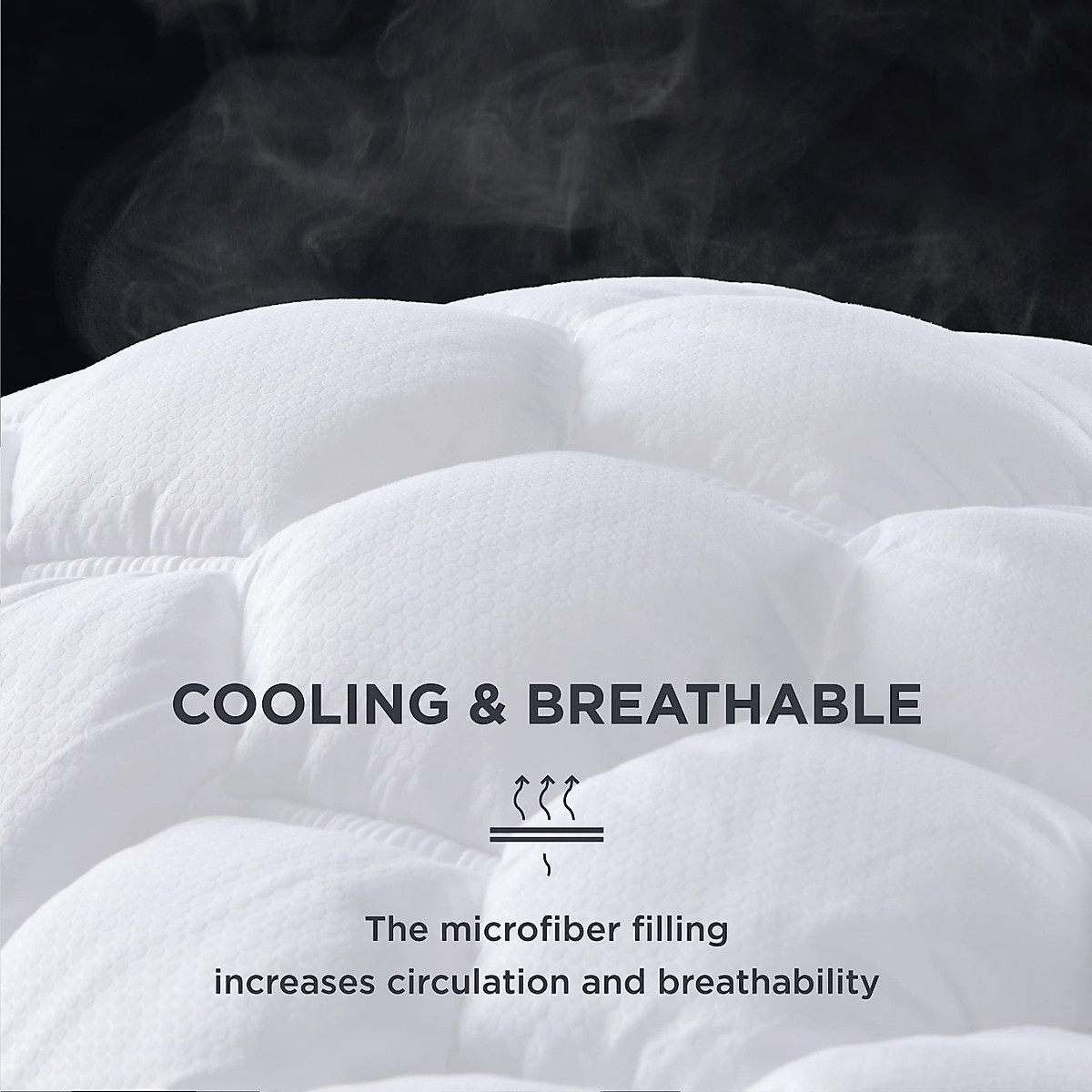 Bedsure Queen Microfiber Mattress Pad White Bundle Queen Cotton Mattress Pad White