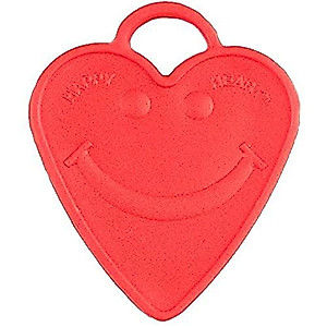 Happy Weight Heavy Happy Heart Balloon Weight, 100g, Red Heart, 10 Piece