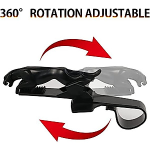 HAOYAYA Car Leopard Form Navigation Dashboard Phone Holder 360 Degree Rotating Phone Mount Stand Bracket-Best Xmas Gifts(Black)