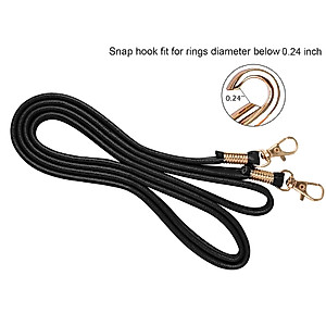 PU Leather Replacement Crossbody Shoulder Strap for Women Small Black Cell Phone Case Purse Wallet Bag Handbags Straps (Set of 2)