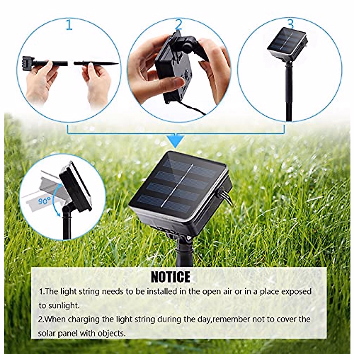 XLXX Eucalyptus Copper Wire lamp,LED Solar String Light Wedding Party Home Garden Bedroom Outdoor Indoor Wall Decorations, 6.5 Feet