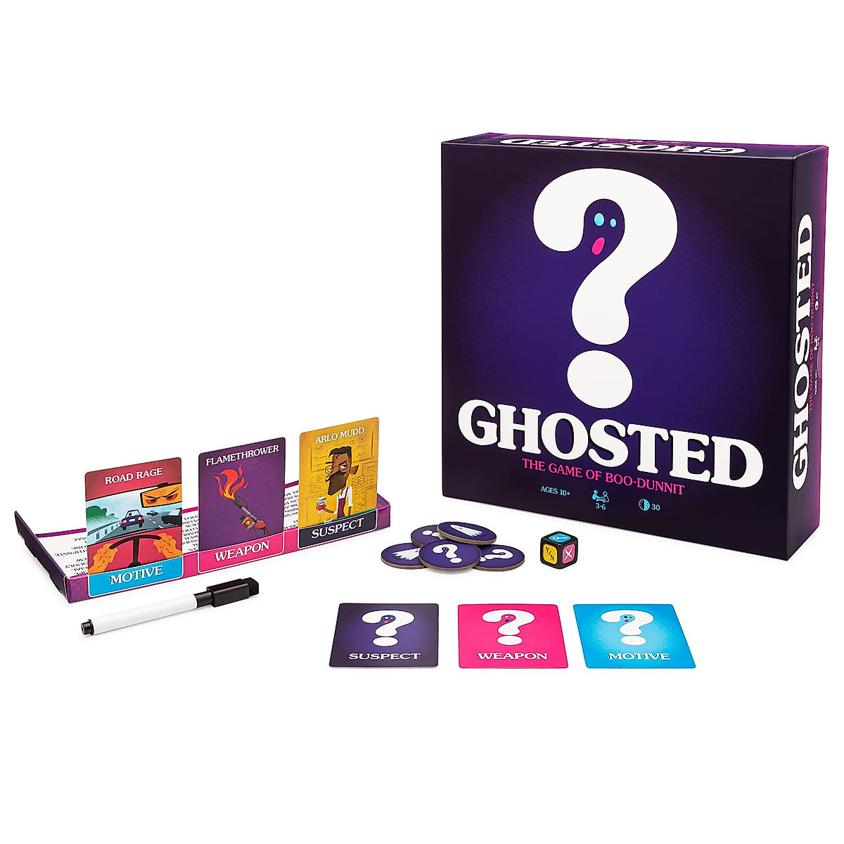 Big G Creative: Ghosted - Social Deduction Game, 3-6 Players, Ages 10+, 30 Minute Gameplay, Multi