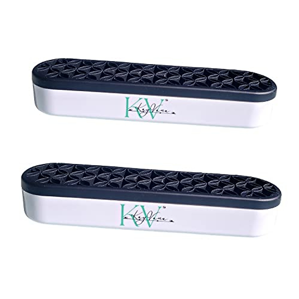 KAYVANA 2pack Silicone Makeup Brush Holder Cosmetics Display Art Supply and Craft Tool Caddy Office Supply and Desktop Organizer (Black)