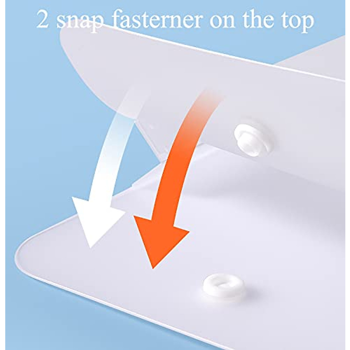 Plastic Art Portfolio, Large Art Portfolio with Handles,Waterproof Portfolio Folder for Artwork, Arts Storage Case for Drawing Sketch Photography Poster (2pcs set(22.44x17.32'' and 17.32x13.22''))