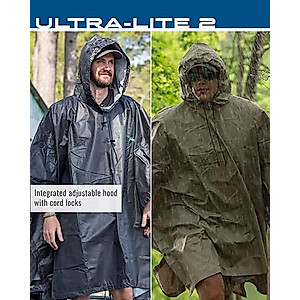 FROGG TOGGS Ultra-Lite2 Reusable Waterproof Breathable Poncho