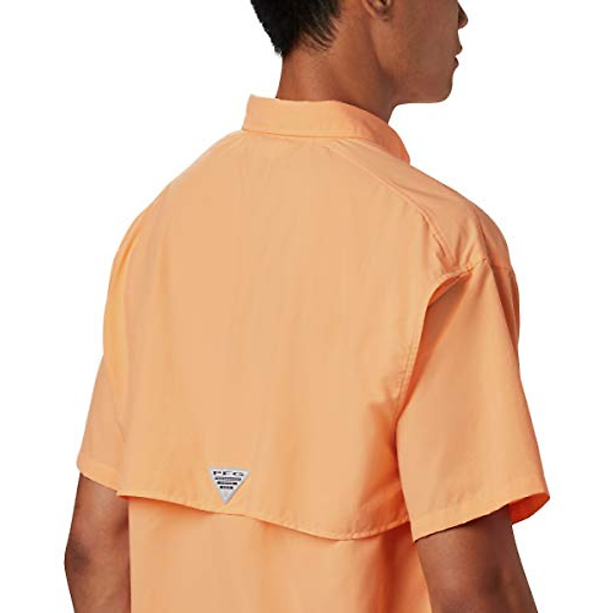 Columbia Men's Bahama II UPF 30 Short Sleeve PFG Fishing Shirt, Bright Nectar, Large