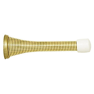Design House 181693 Spring Door Stop, 10-Pack, Polished Brass
