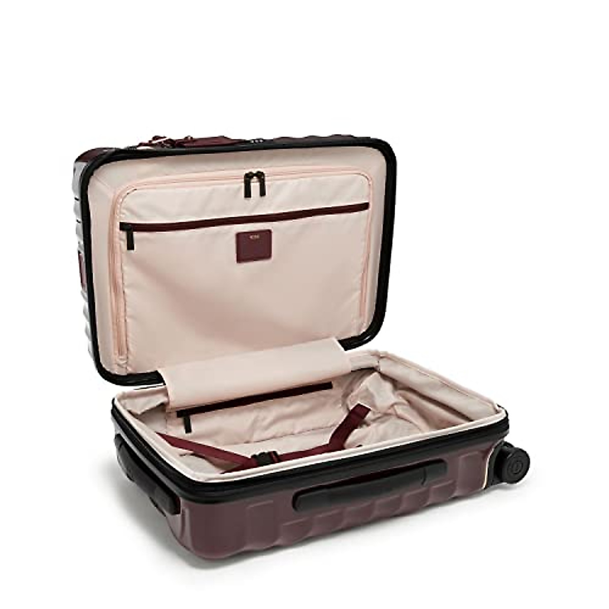 TUMI - 19 Degree International Expandable 4-Wheel Carry On - Hard Shell Carry On Luggage - Rolling Carry On Luggage for Plane & International Travel - Beetroot