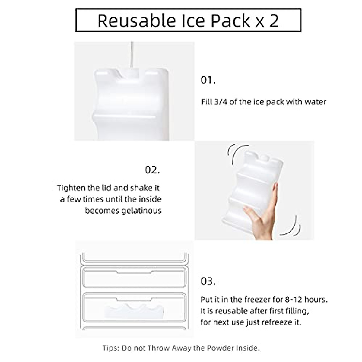 SEEDNUR Breastmilk Cooler Bag With Ice Pack Insulated Bottle Bag Diaper Bag Tote Breast Pump Bag Backpack Portable Thermal Insulated Lunch Box for Women Men Large Capacity Handbag（Klein Blue）