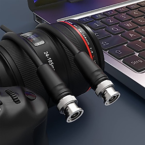 Dbilida 12G SDI Cable 100 ft, 4K@60Hz RG11 SDI Video Cable 75ohm BNC Cable 16AWG Supports 6G/3G-SDI/HD-SDI for Video Security Camera, Blackmagic SDI Converter