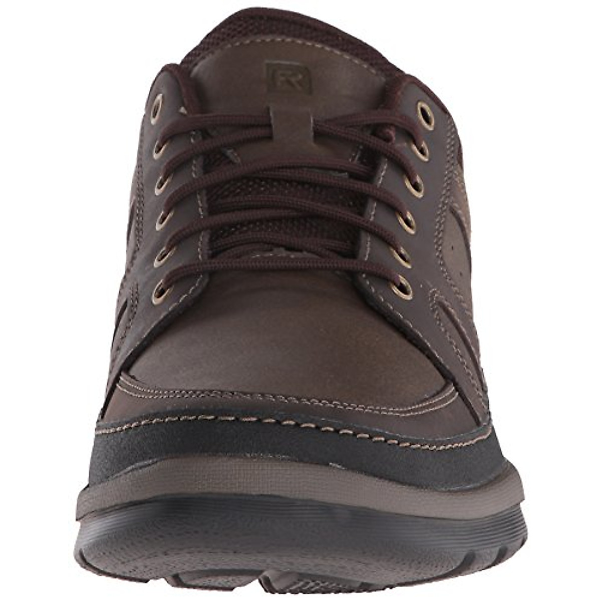 Rockport Men's Get Your Kicks Mudguard Blucher, Dark Brown Leather, 10