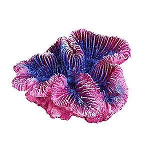 Danmu 1Pc of Polyresin Coral Ornaments, Aquarium Coral Decor 4 7/10" x 1 9/10" x 4 7/10" for Fish Tank Aquarium Decoration