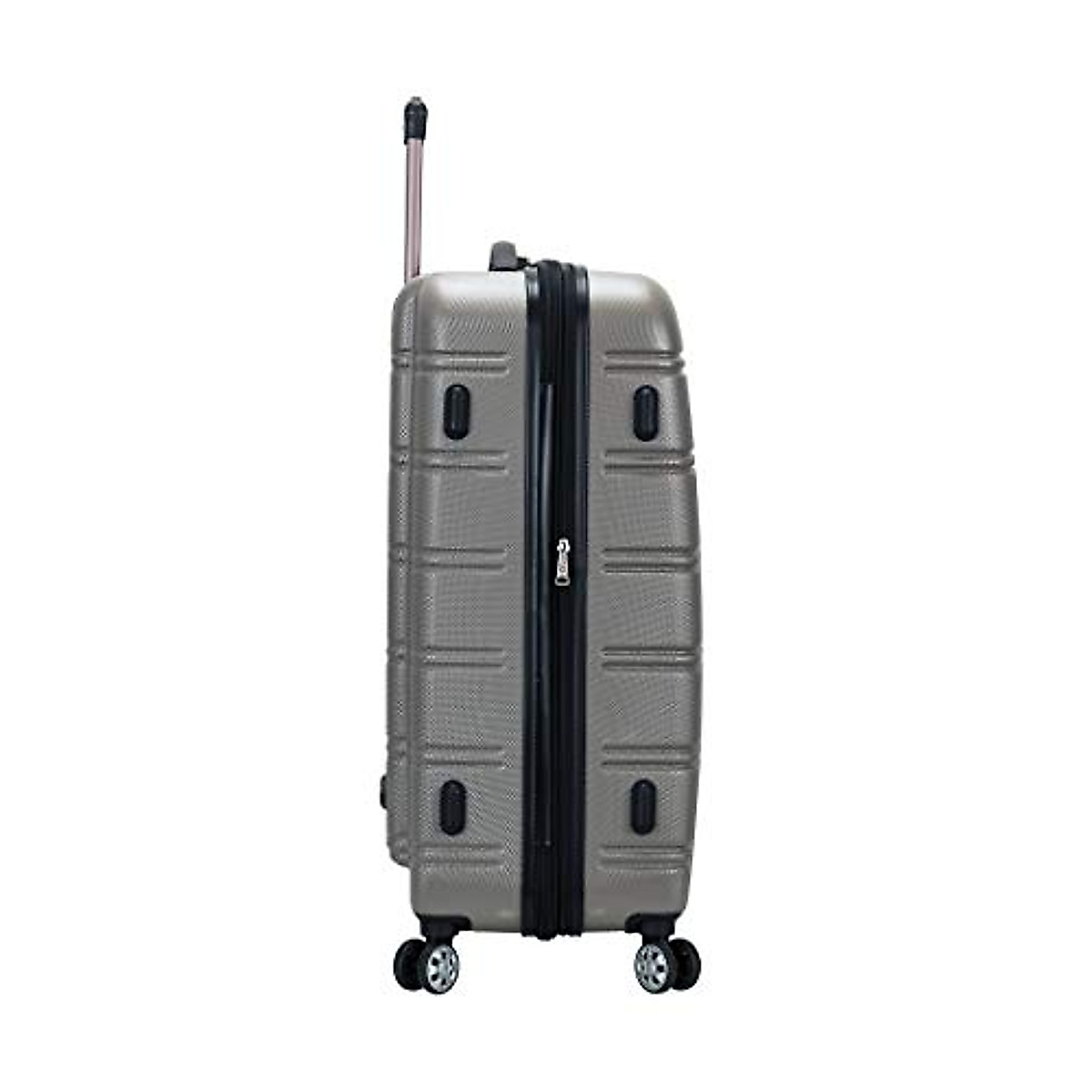 Rockland Melbourne Hardside Expandable Spinner Wheel Luggage, Silver, 3-Piece Set (20/24/28)