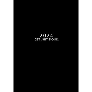 2024: Week To View With Hourly Schedule | Weekly Planner January - December | A4 Dated Agenda | Appointment Calendar | Organizer Book With Time Slots | get shit done