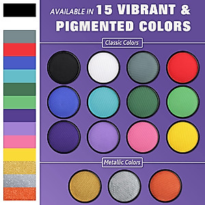 CCbeauty 68g Dark Green Face Body Paint - Water Activated St. Patrick's Day Face Painting, Non-Toxic Water Based Halloween Makeup Kit Supplies, Hypoallergenic for Kids Adults