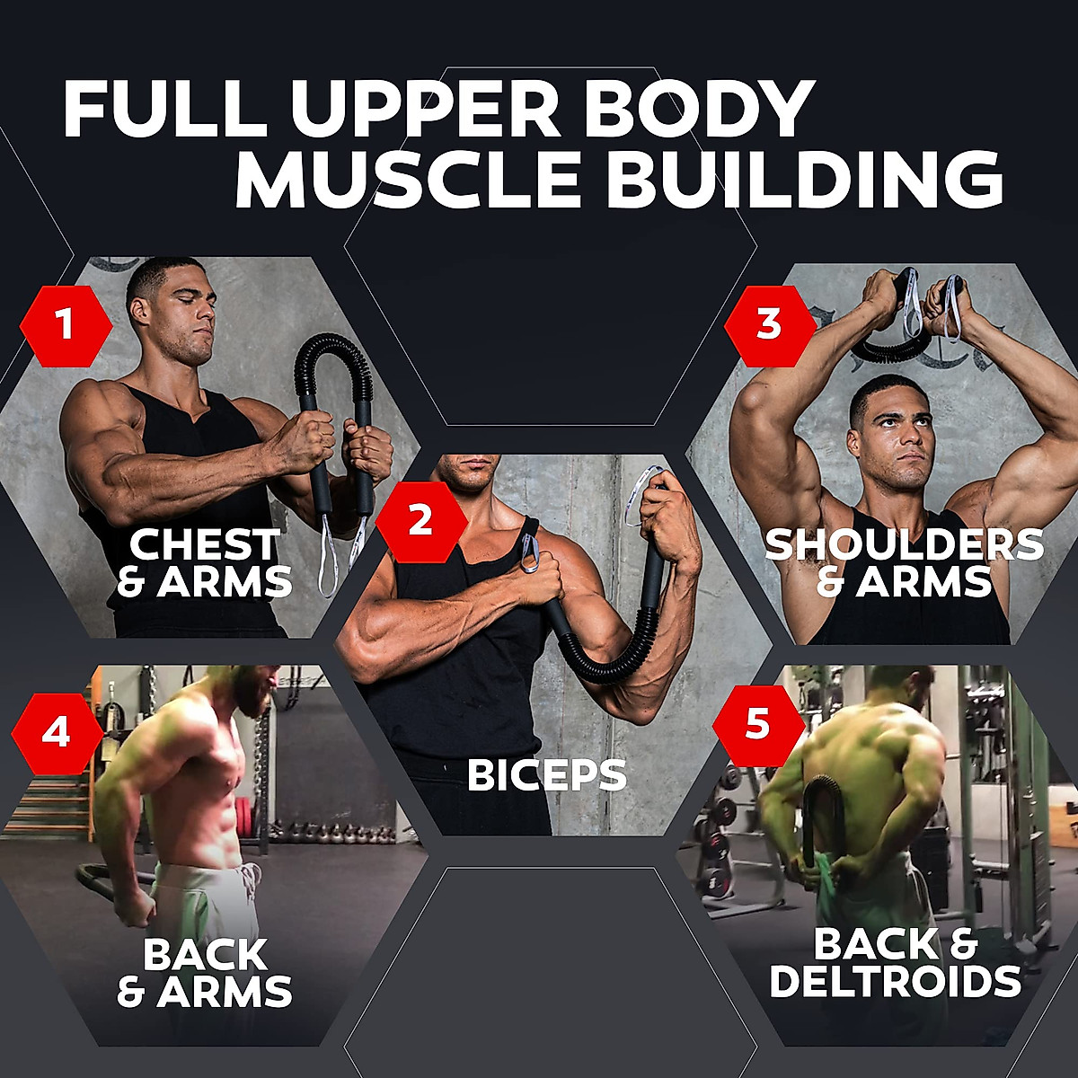 Core Prodigy Python Power Twister Bar - Upper Body Exercise for Chest, Shoulder, Forearm, Bicep and Arm Strengthening Workout Equipment (40-100 lb)