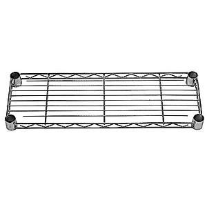 Shelving Inc. 8" d x 24" w Chrome Wire Shelving with 2 Shelves